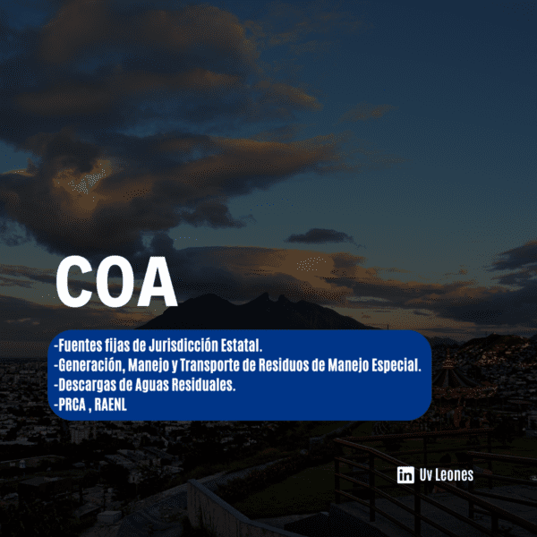 Cédula de Operación Anual (COA) en Nuevo León | Uv Leones